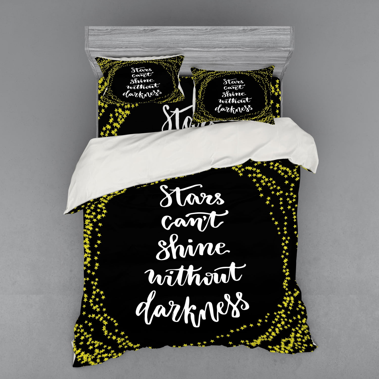 Ambesonne Saying Bedding Set 4 Pcs, Philosophical Wording Art, Queen ...