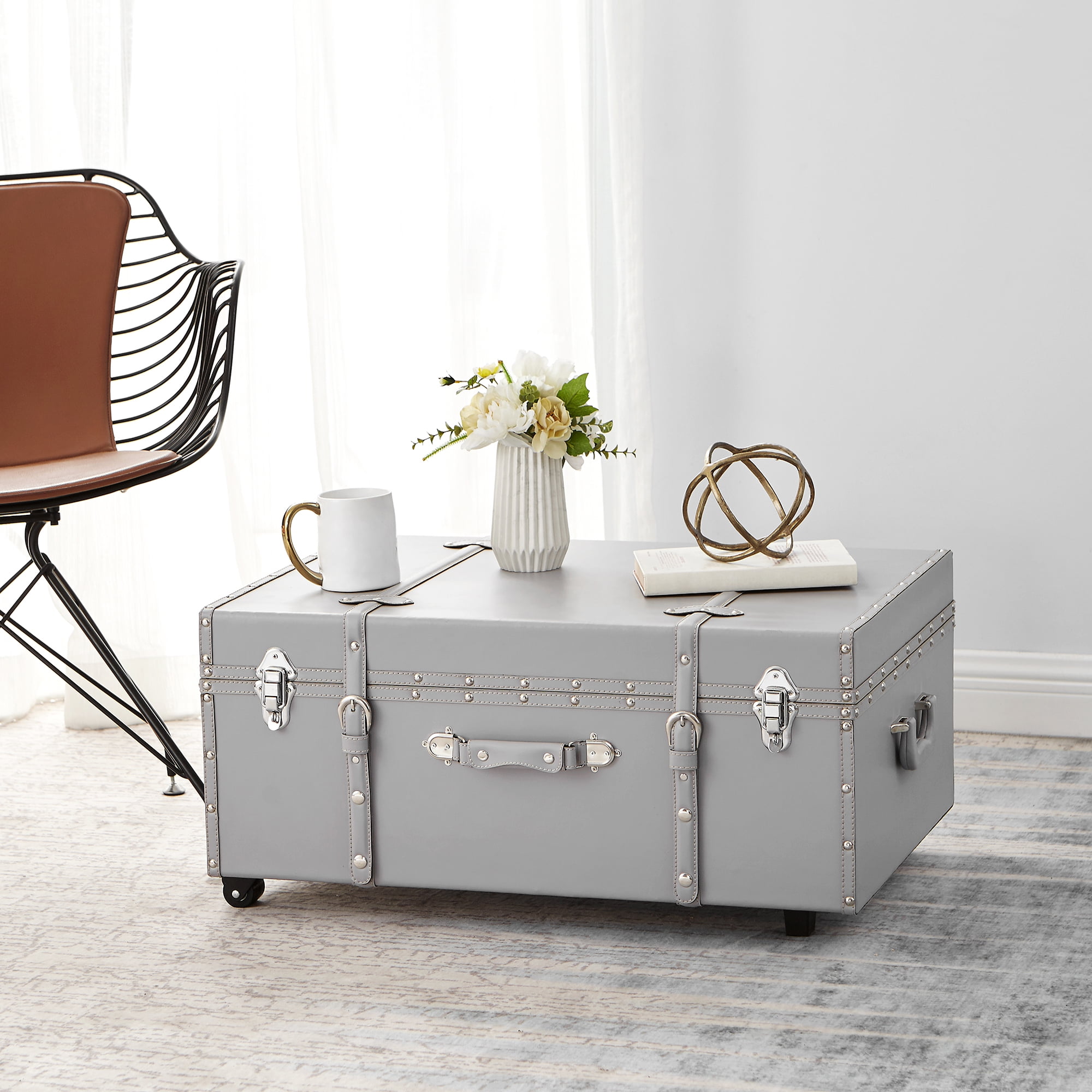 Designer Wheeled Trunk - Harbor Gray - Walmart.com