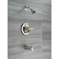 Delta Foundations 1-Spray Single Handle Tub & Shower Faucet in Stainless BT13410-SS - Walmart.com