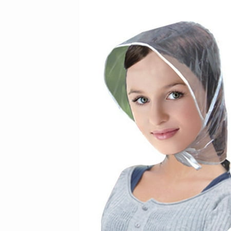YellowDell Creative Plastic Rain Hat Cap Coat Raincoat Universal ...