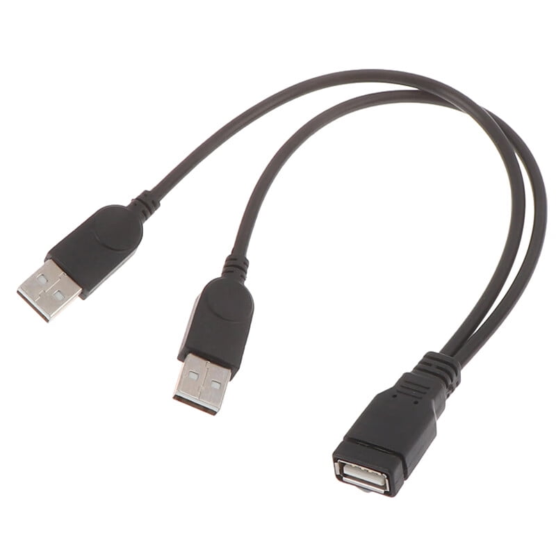 USB 2.0 female to usb 2 male cable usb double splitter power extension ...