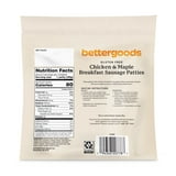 bettergoods Maple Chicken Sausage Patties 7 oz Fully Cooked Breakfast ...