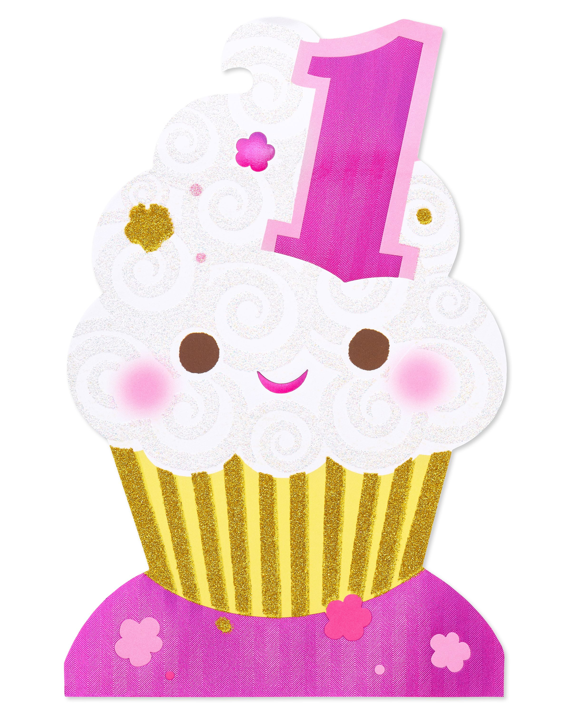 1st Birthday Cupcake Clipart