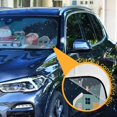 Christmas Santa Penguins in Small Town Windshield Sun Shade Automobile ...