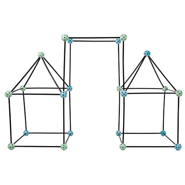 Construction Fort Building Toy Set for Kids with 60 Pieces - Build and ...