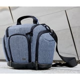 USA Gear DSLR Camera Bag Sling (Blue) with Weather Resistant Bottom ...