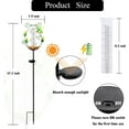 Wonder Garden Outdoor Rain Gauge - Solar Powered, LED Lights, Metal ...