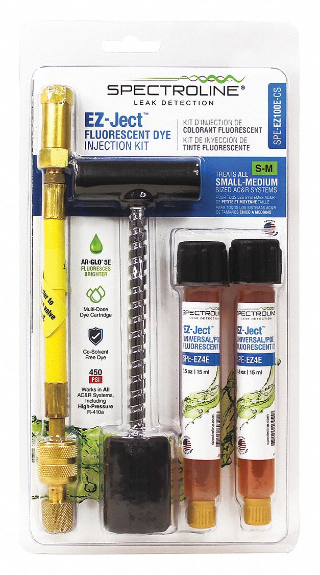 Spectroline Fluorescent Dye Injector Kit SPE-EZ100E-CS - Walmart.com