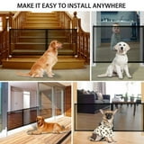 Clearance 180×70CM Magic Gate for Dogs, Pet Gate Portable Folding Mesh ...