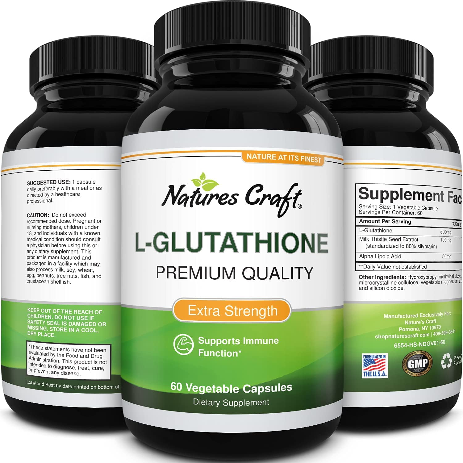 Natures Craft Pure Glutathione Whitening Pills Supplement Antioxidant ... Natures Craft Pure Glutathione Whitening Pills Supplement Antioxidant ...