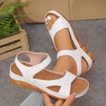 Cxenplz Women's Flat Sandals Ankle Strap Open Toe Summer Braided Sandal ...