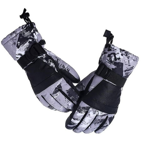 Ski Snowboard Gloves, Waterproof Winter Warm Gloves, Cold Weather ...