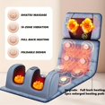 Full Body Massage Pad with 10-Zone Wave Vibration - Kneading Massage ...