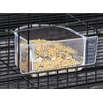 Mcage Set of 4 Acrylic Clear Bird Cage Feeding Watering Feeder Cups ...