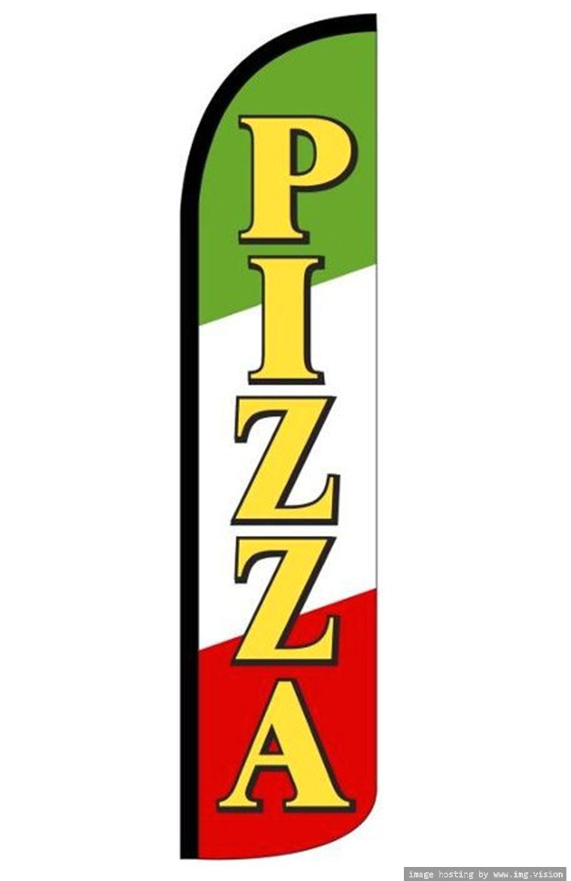 Pizza Windless flag Without Pole Advertisement /Business Flags ...