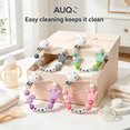 AUQ 2026 New 4Pcs Pacifier Clip,Anti-Drop Chain Design Pacifier Holder ...