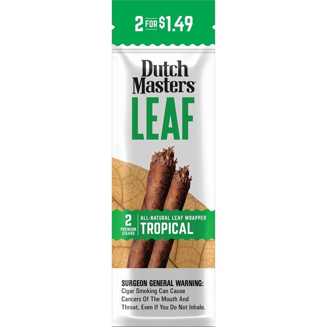 Dutch Masters Leaf Tropical Cigars, Pre-Priced 2 for $1.49, 2 ct., 30 ...