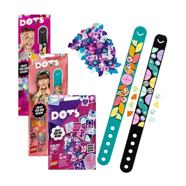 LEGO DOTS Bag Tag Leopard 41929 DIY Craft Decorations Kit (84 Pieces ...