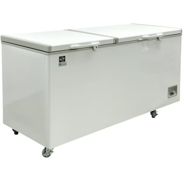 12Cu.Ft 56'' Chest Freezer for Supermarket Glass Sliding Foor White ...