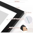 , 8x20 Picture Frame, Black, Collage Frame Display Four 4x6 Photos ...