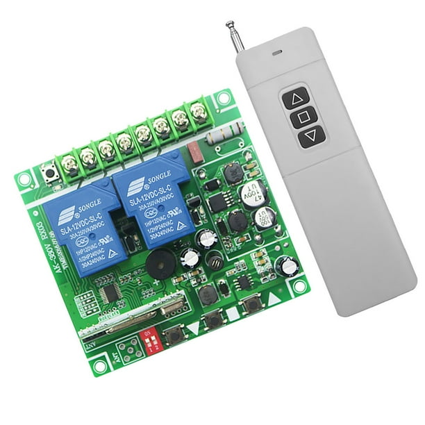 TISHITA 12V-48V 3000m Wireless Remote Control 2 Channel 433mhz Module ...