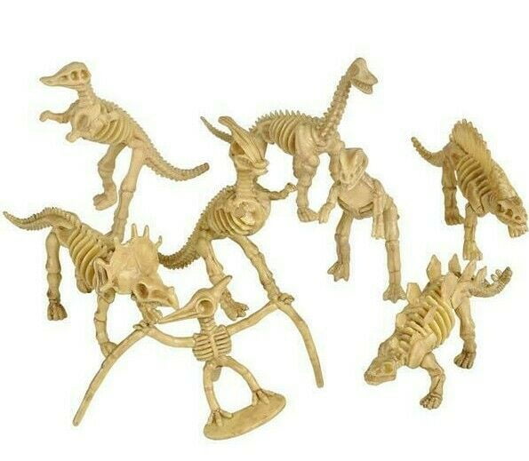 12 Assorted 3.5" SKELETON DINOSAUR Fossils Figures - Walmart.com