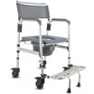 Drop-arm commode with wheels, aluminum, 1 ea - Walmart.com