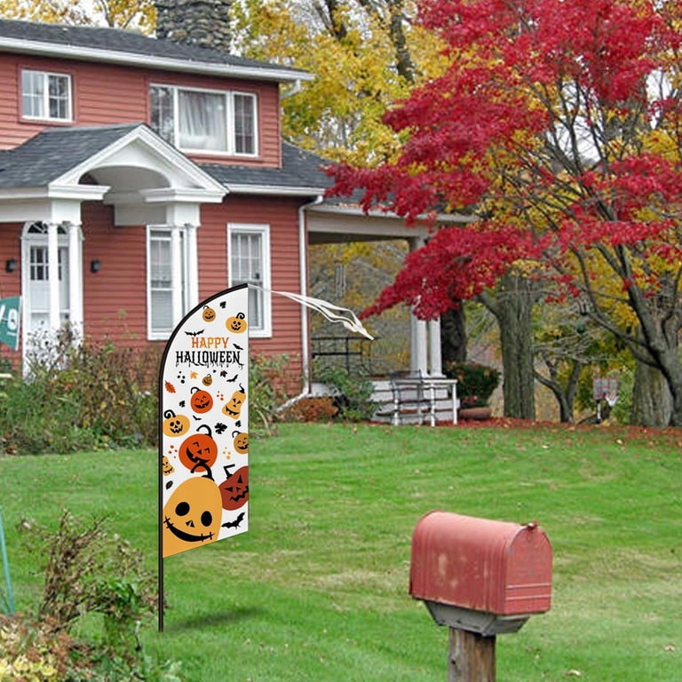 Halloween Ghost Feather Flag