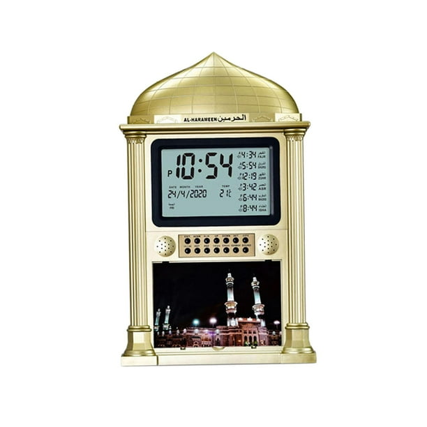 Prayer Times Table Clock Azan Clock Alarm Settings Wall Mounted Alarm ...