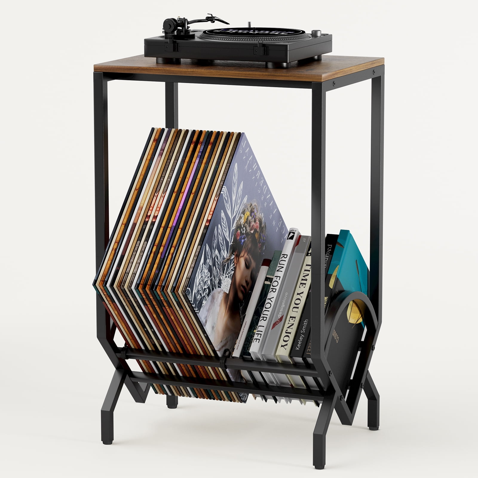Vinyl Record Storage Holder, Rack LP Display Stand, Book Albums ...