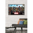 Marvel Comics - The Marvel Lineup Wall Poster, 22.375" x 34", Framed ...