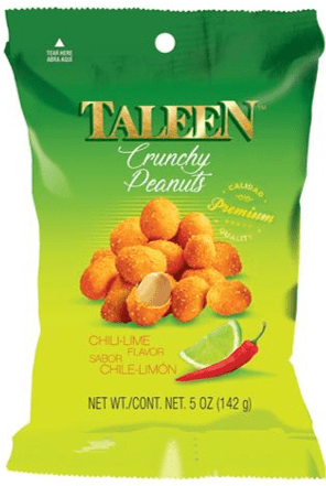 Taleen Crunchy Coated Roasted Peanuts Chili Lime flavor 5oz bag ...