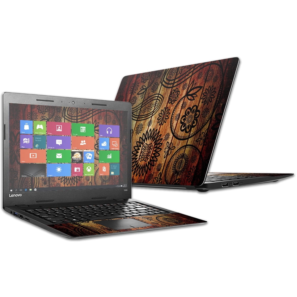 Skin Decal Wrap Compatible With Lenovo IdeaPad 100S 14" Wooden Floral ...