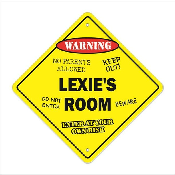 SignMission X-Lexies Room 12 x 12 in. Crossing Zone Xing Room Sign ...