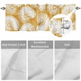Coastal Shell Orange Valances for Windows Farmhouse Kitchen Curtains ...