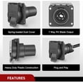 Nilight USCAR to RV 7 Way Trailer Plug Adapter OEM Style Factory Tow ...