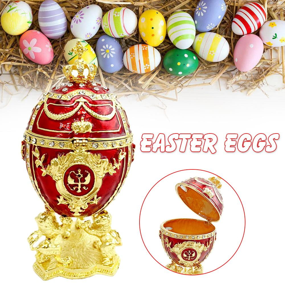 Home Décor Home & Living hand made Easter egg container in shimmery ...