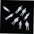 DEEPCRAFF 10pcs Lifelike Mini Human Figures White Color for DIY Sandbox ...