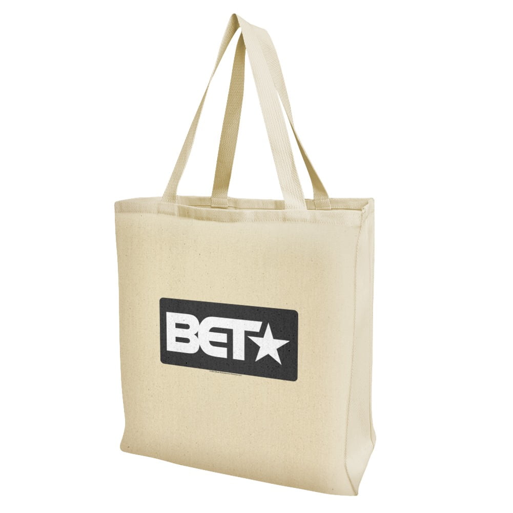 BET Logo Grocery Travel Reusable Tote Bag - Walmart.com