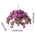 Simulated Peony Wall Hanging Artificial Green Plants with Flowering ...