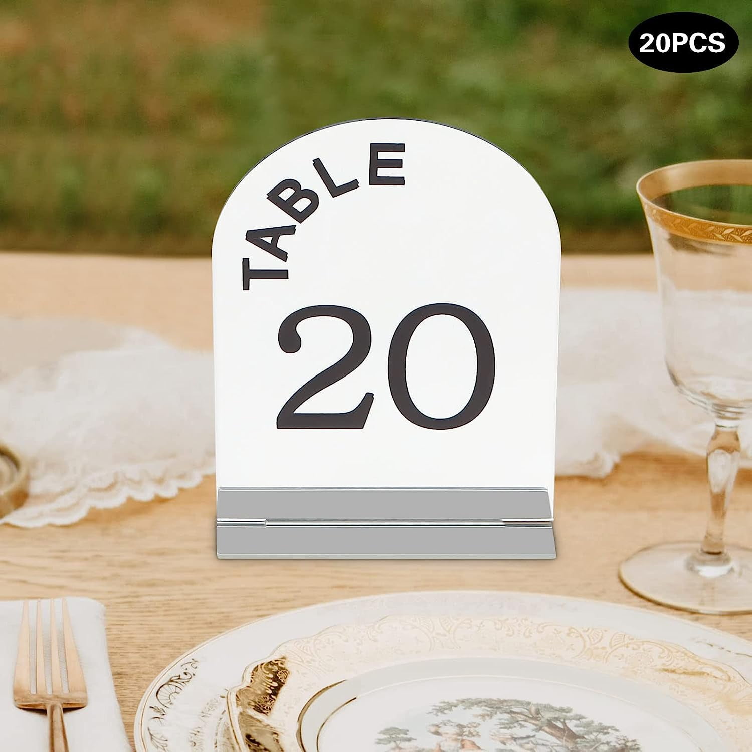 Miumaeov 20 Pcs Wedding Acrylic Table Numbers DIY Acrylic Wedding Table ...