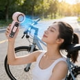 4000mAh Thermoelectric Cooling Fan, Portable Transparent Handheld Mini ...