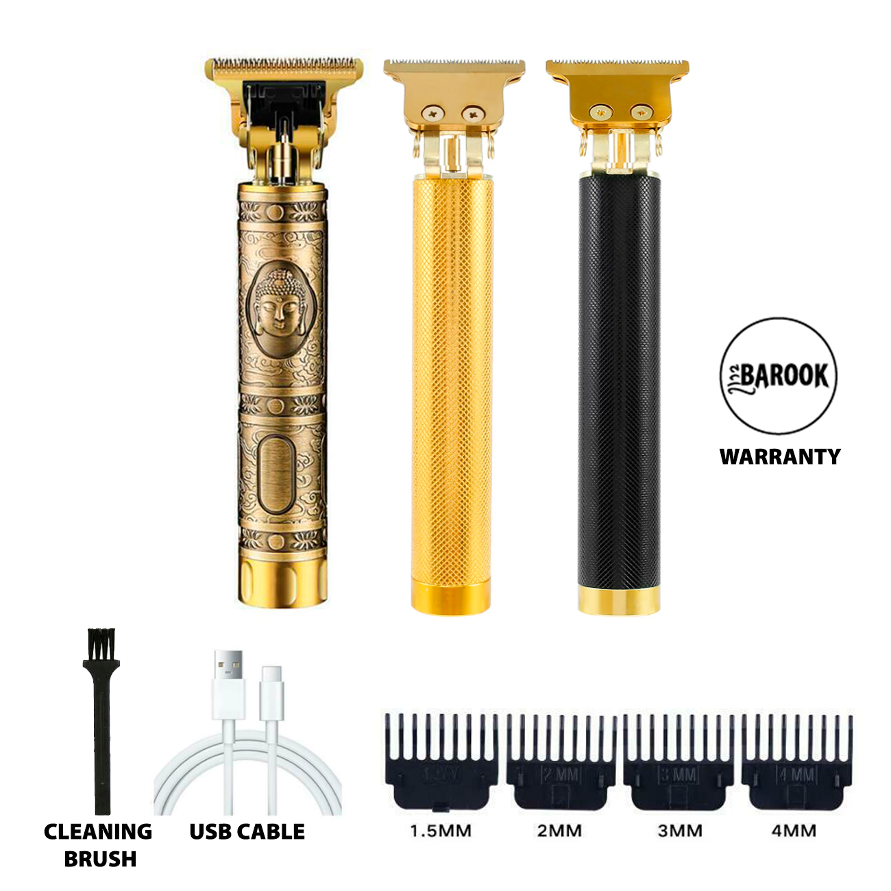 BAROOK Men's Hair Clipper Cordless Hair Clipper Professional Electric ...