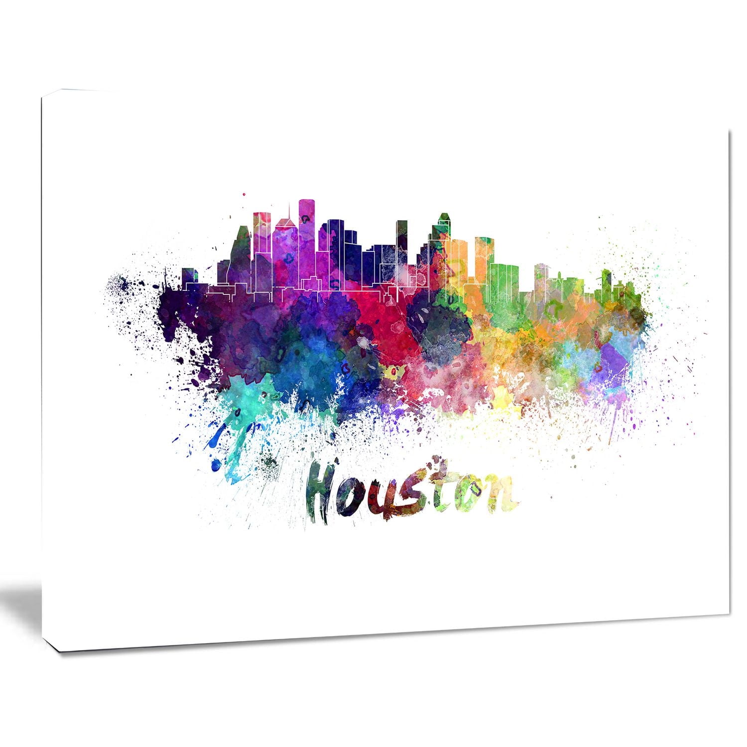 Click here for Designart Design Art Houston Skyline Canvas Print... prices