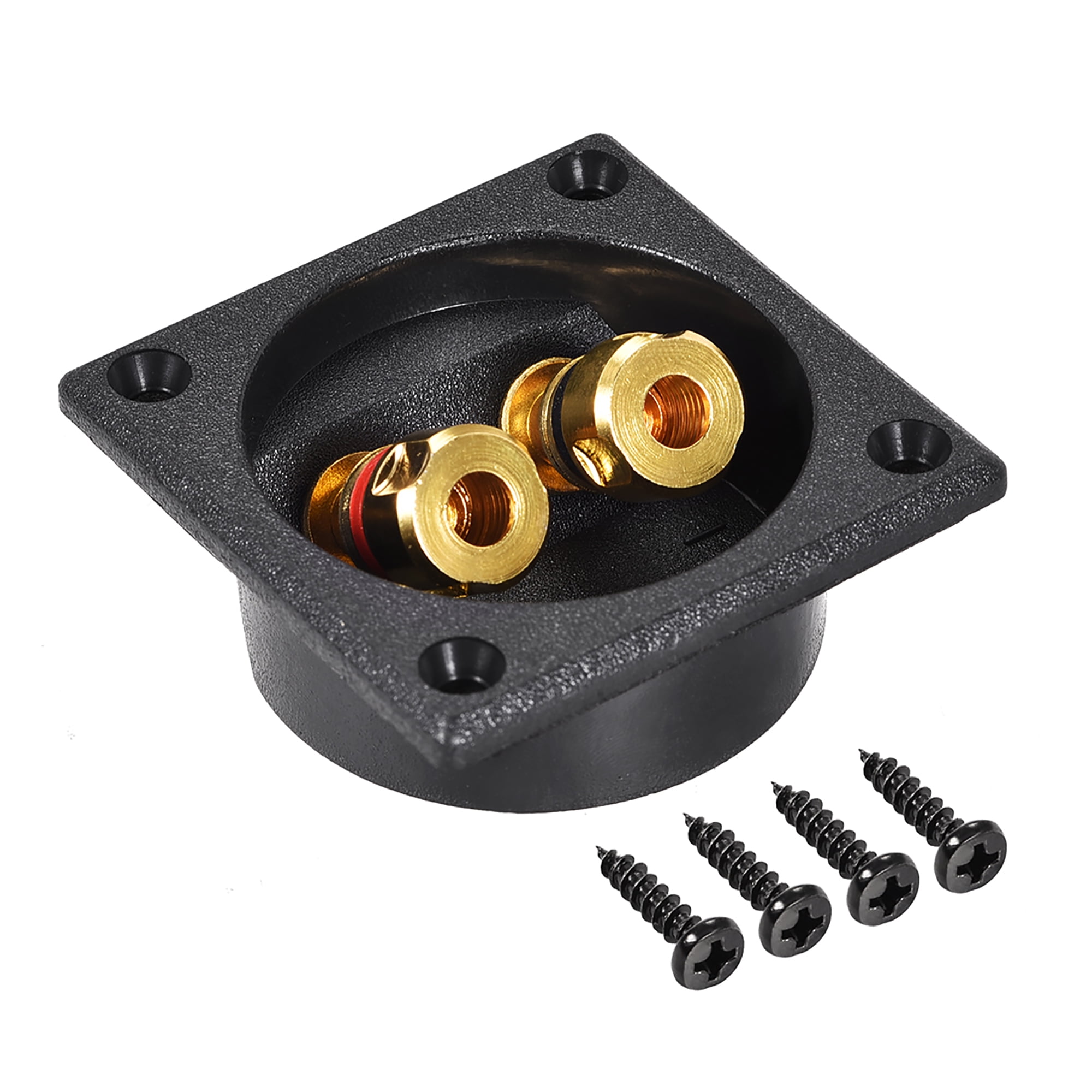 2-Way Square Speaker Box Terminal Binding Post Stereo Connectors for ...