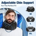 1 Pack Travel Neck Pillow with Memory Foam, Adjustable Size, Flat ...