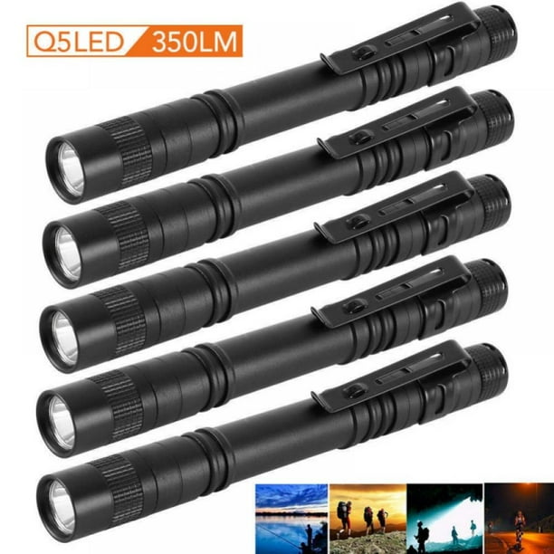 5 Pack LED Flashlight Mini Portable Flashlight, Water-Resistant Outdoor ...