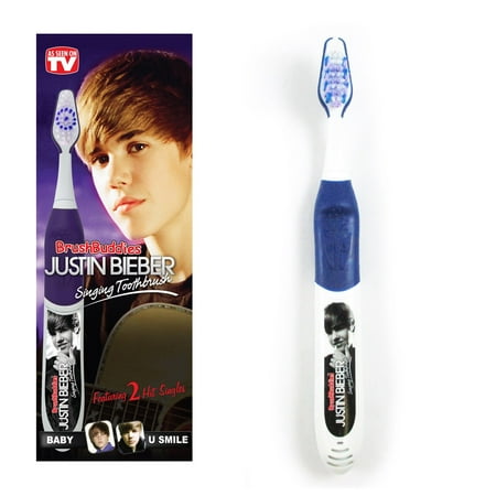 Justin Bieber Singing Toothbrush Brush Buddies BABY & U SMILE Music ...