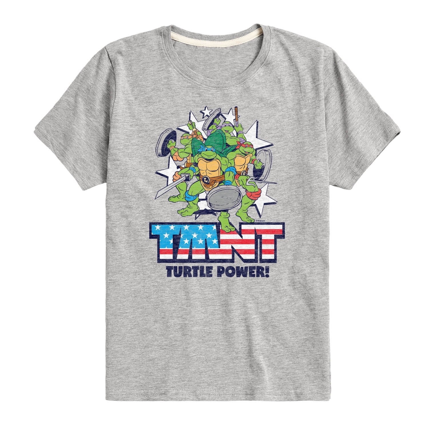 Teenage Mutant Ninja Turtles - Turtle Power Americana - Youth Short Sleeve Tee - Walmart.com