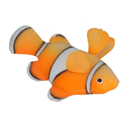 Aquarium Floating Clownfish,Silicone Artificial Floating Clownfish ...